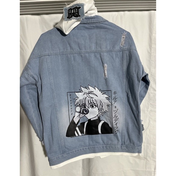 Art | Killua Hunter X Hunter Lg Art By Y Togashi Denim Jacket White ...